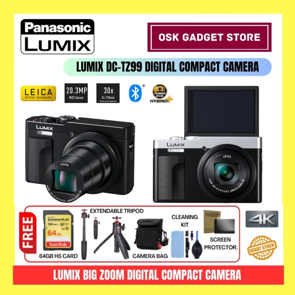Panasonic Lumix DMC-TZ99 Digital Compact Camera | 30× Optical Zoom ...