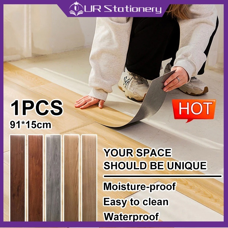 Vinyl Flooring 2mm PVC Floor Sticker Waterproof Self Adheslve ...