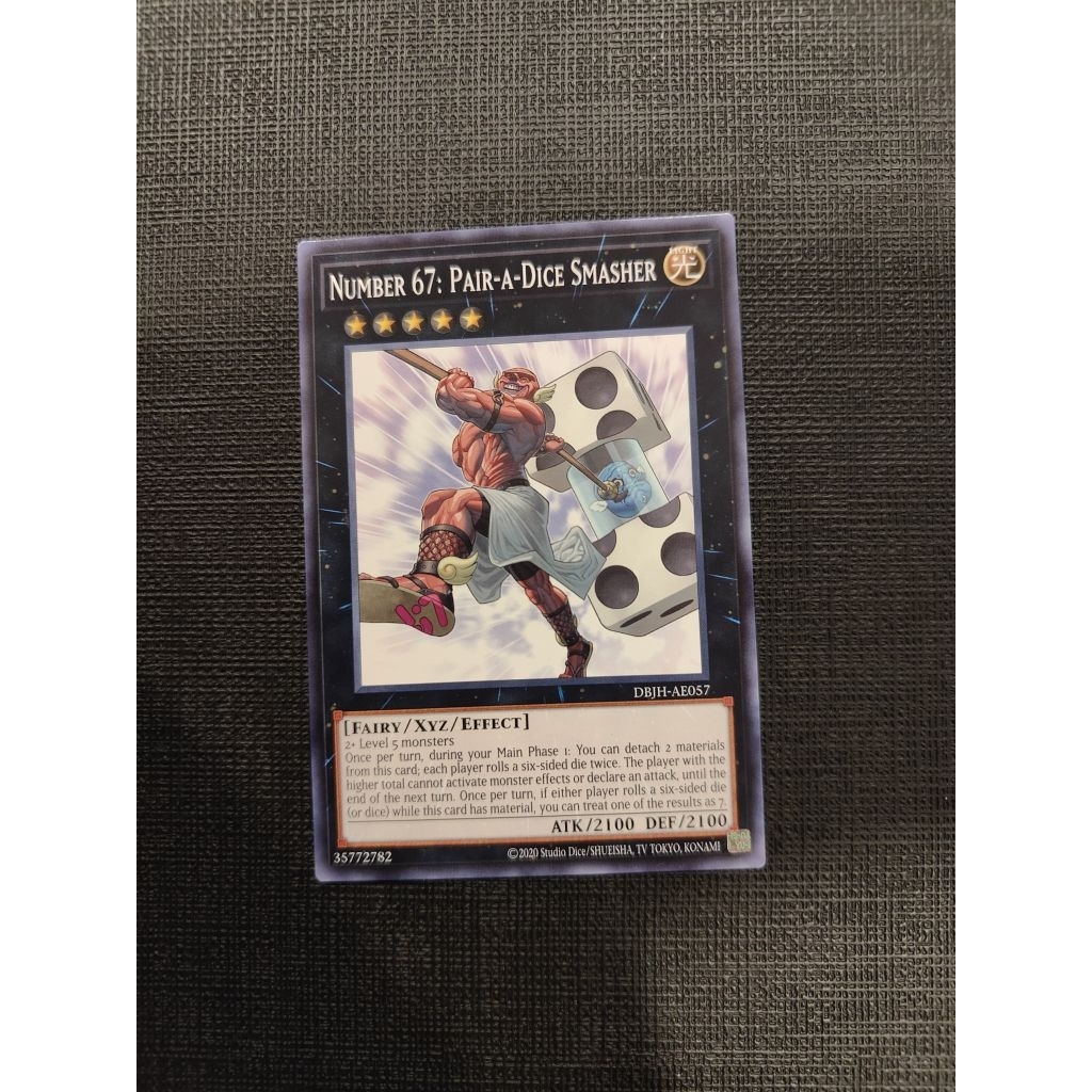 Yugioh: DBJH-AE057 Number 67: Pair-a-Dice Smasher (N/NPR) | Shopee Malaysia