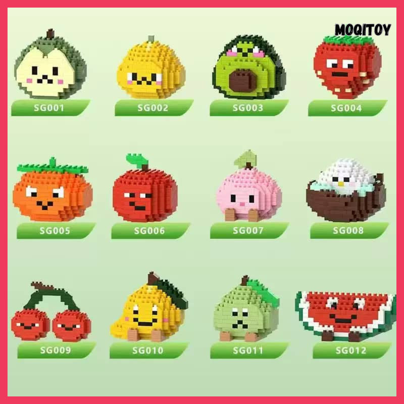 Fruits Series mini series brick building block brick block mainanan ...