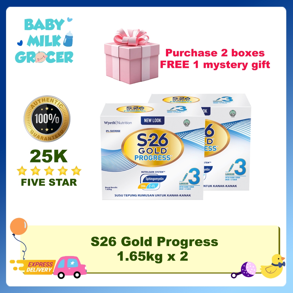 Wyeth S26 Gold Progress Step 3 1.65kg x 1 (Buy 2 Free 1 Gift) | Shopee ...
