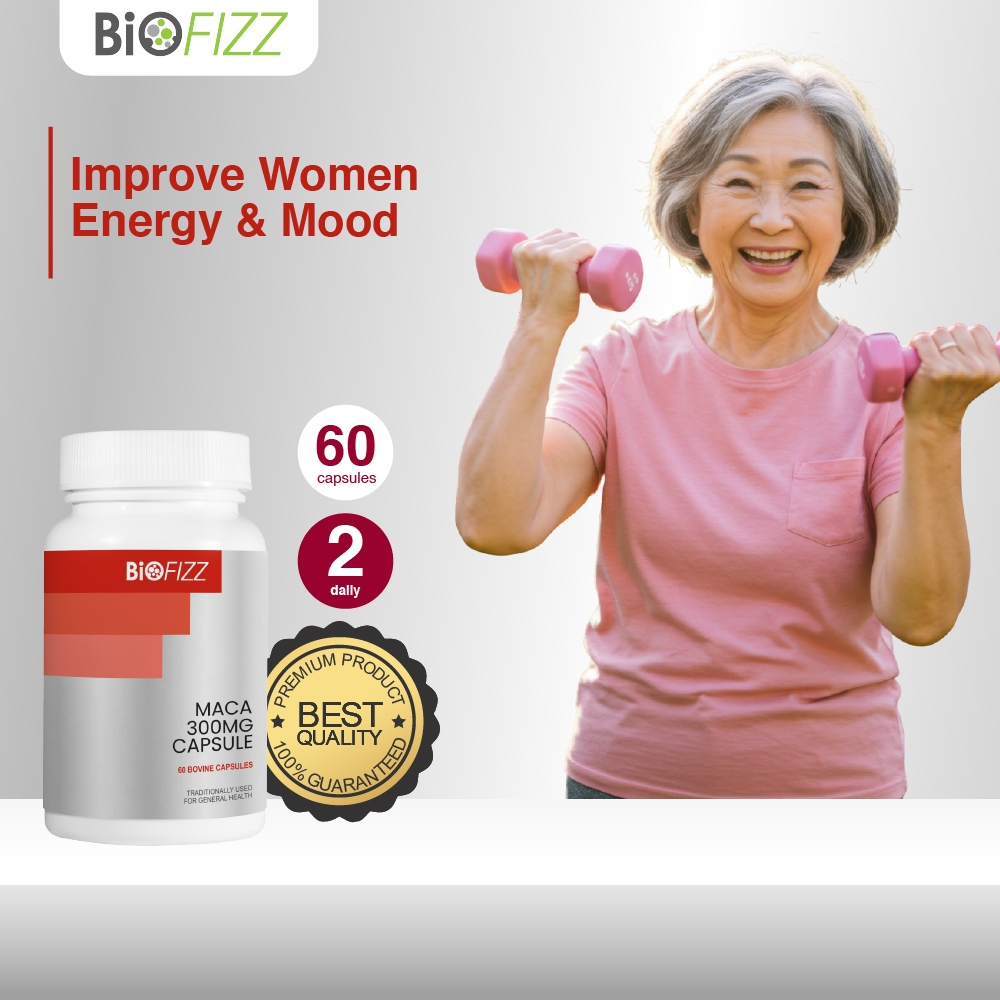 BIOFIZZ Maca Capsule 60's - Menopause Balance Women Health Supplement ...