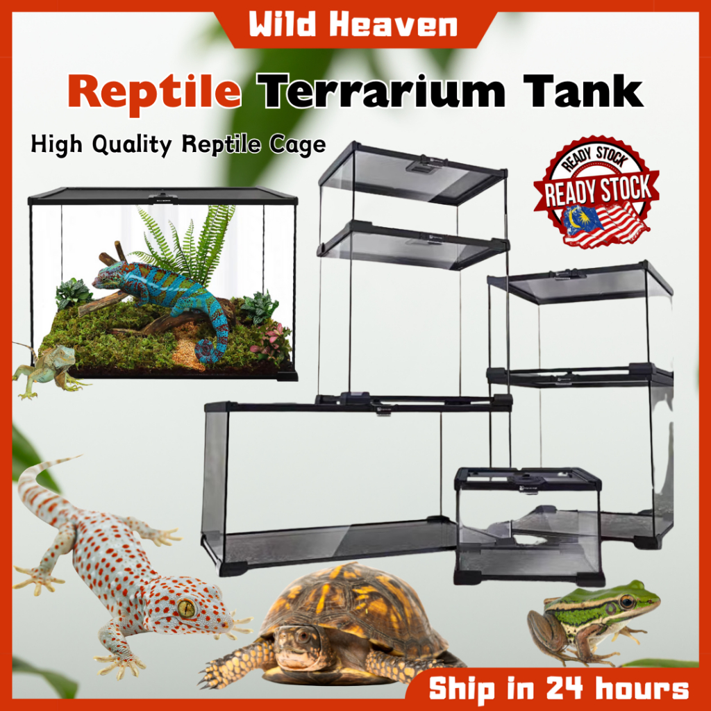 Reptile Terrarium Tank High Quality Glass Cage for Reptiles Tank Gecko ...