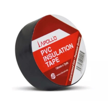 T-PVC BLACK TAPE 48MM X 18MM (BIG) & BLACK TAPE APOLLO (SMALL) | Shopee ...