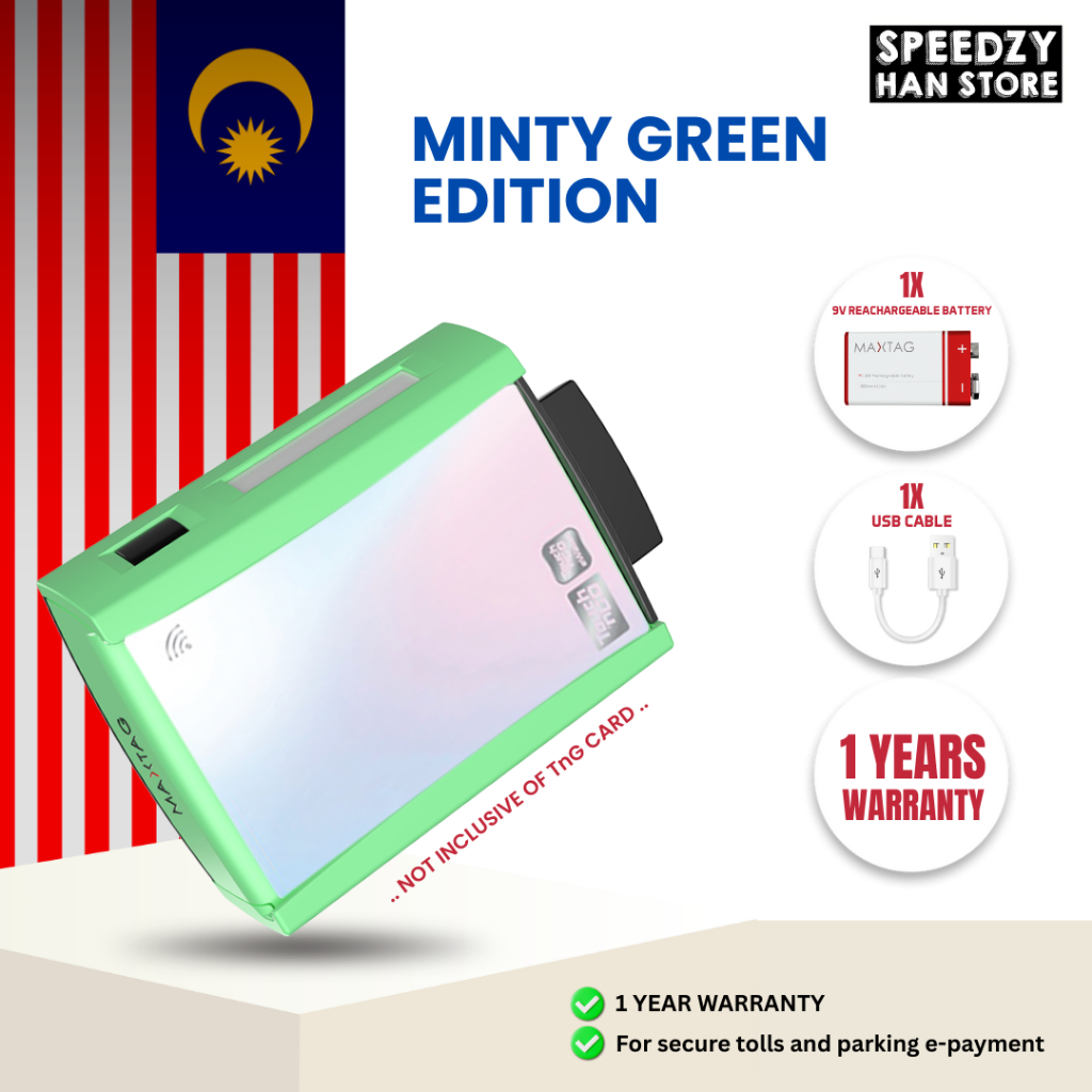 Minty Green Edition MaxTag Smart Tag Touch n Go Toll | Shopee Malaysia