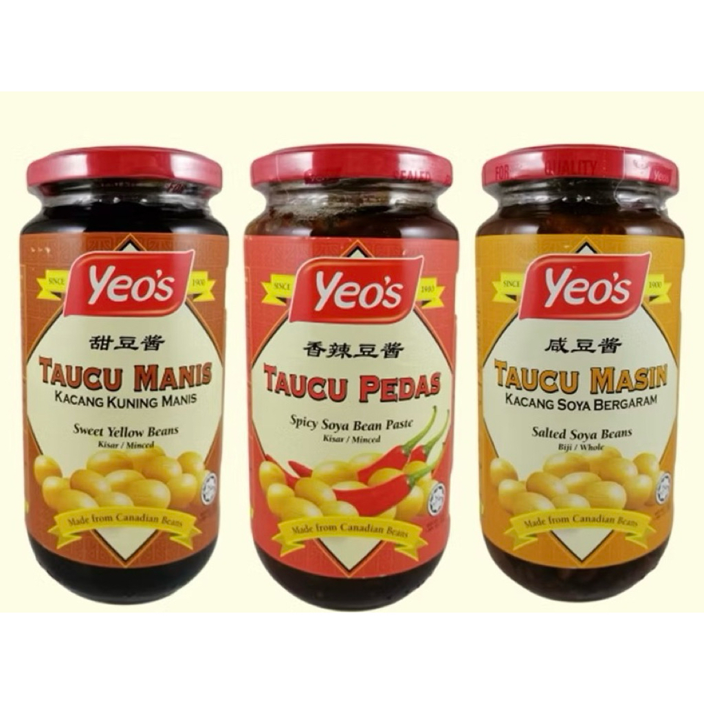 Yeo's Taucu Manis/Masin/Pedas | Yeo's Soya Bean Paste (Sweet/Salted ...