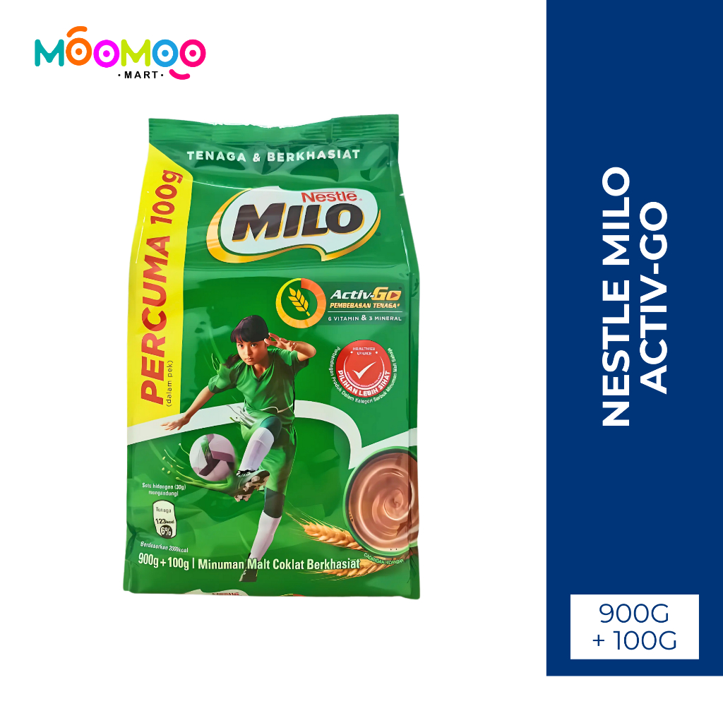 NESTLE Milo Activ-Go / 900G + Percuma 100G / Exp: 31/10/2026 | Shopee ...