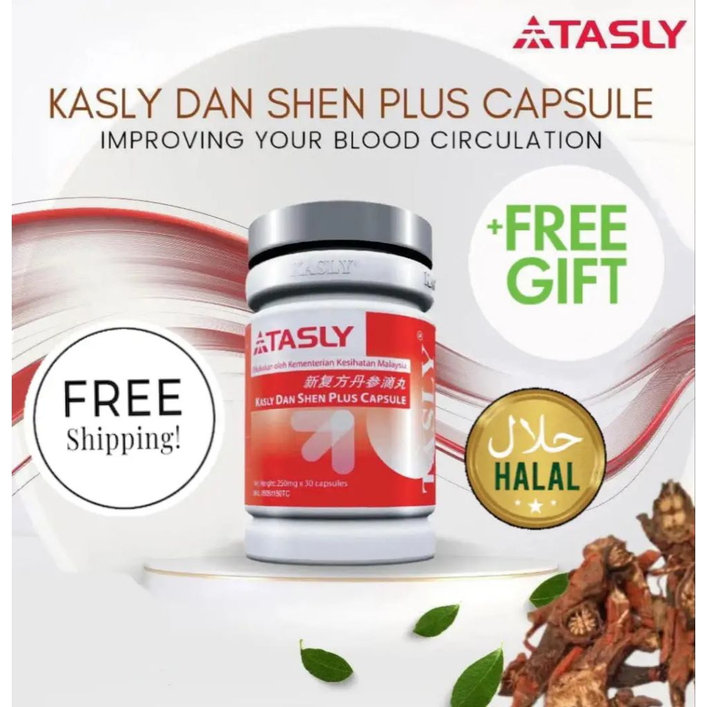 (1 Bottle)—Tasly Dan Shen Plus Capsule | Free Gifts🎁| HALAL | New ...