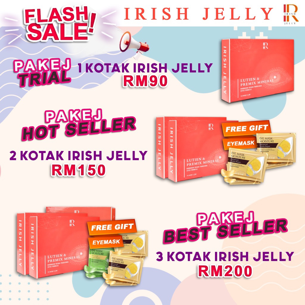[100% ORIGINAL HQ]SUPPLEMENT MATA IRISH JELLY | Shopee Malaysia