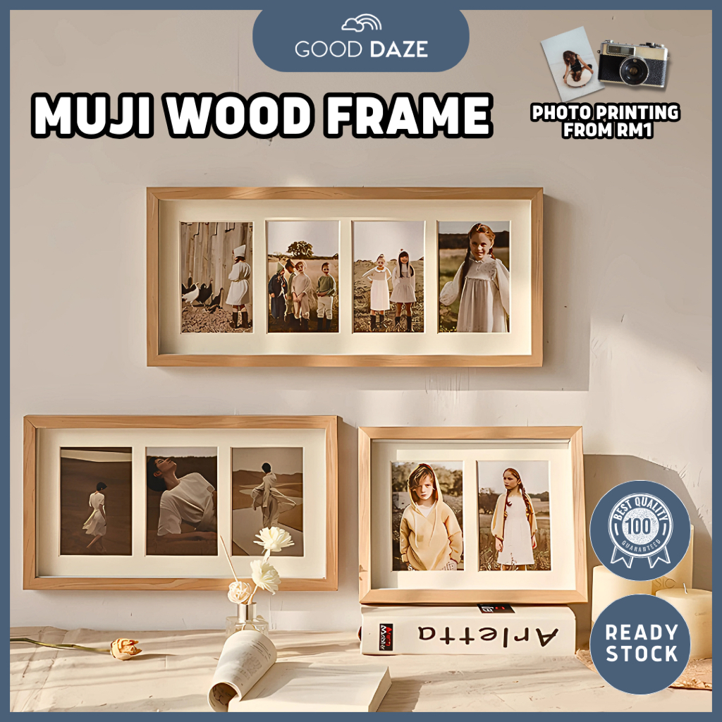 Good Daze 4R Minimalist Photo Frame Collage Frame Wall Stand Home Deco ...