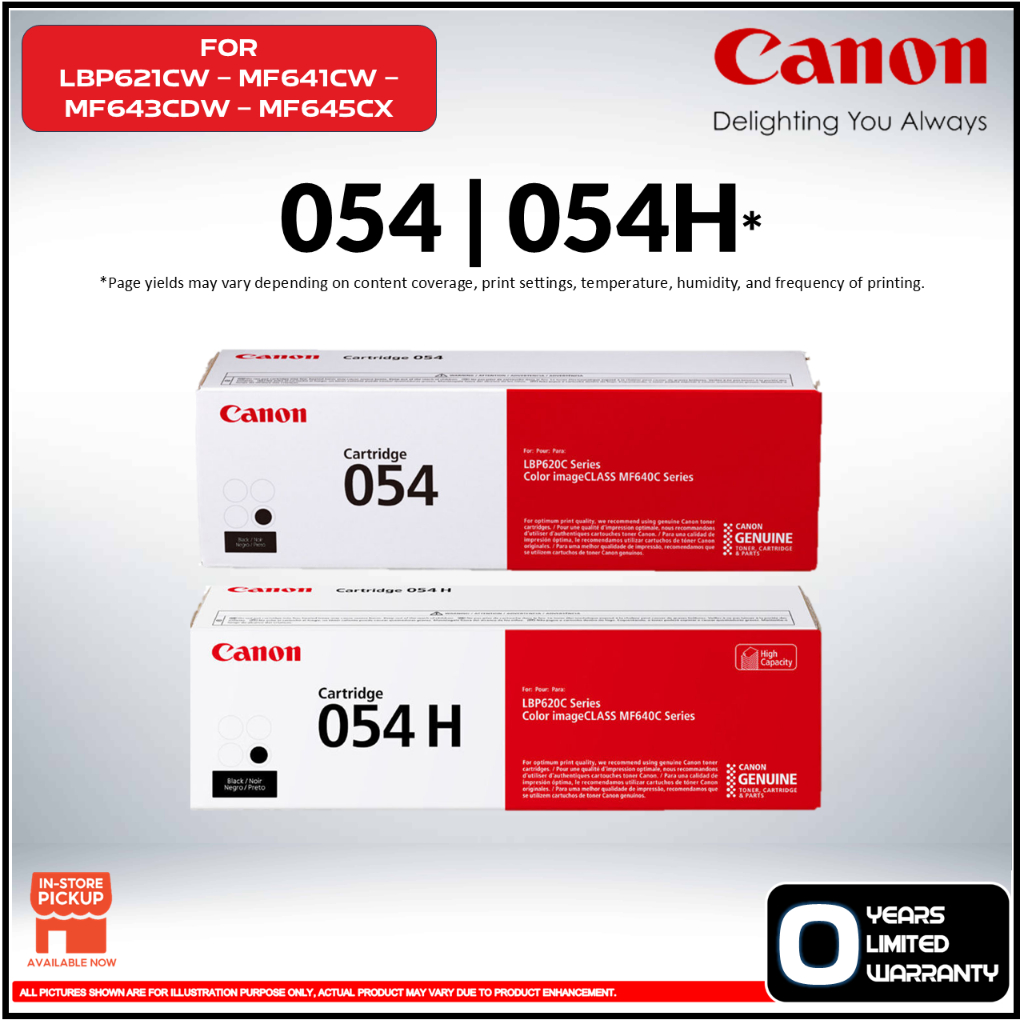 Canon 054 054H Color Toner Cartridges – Genuine Replacement For ...