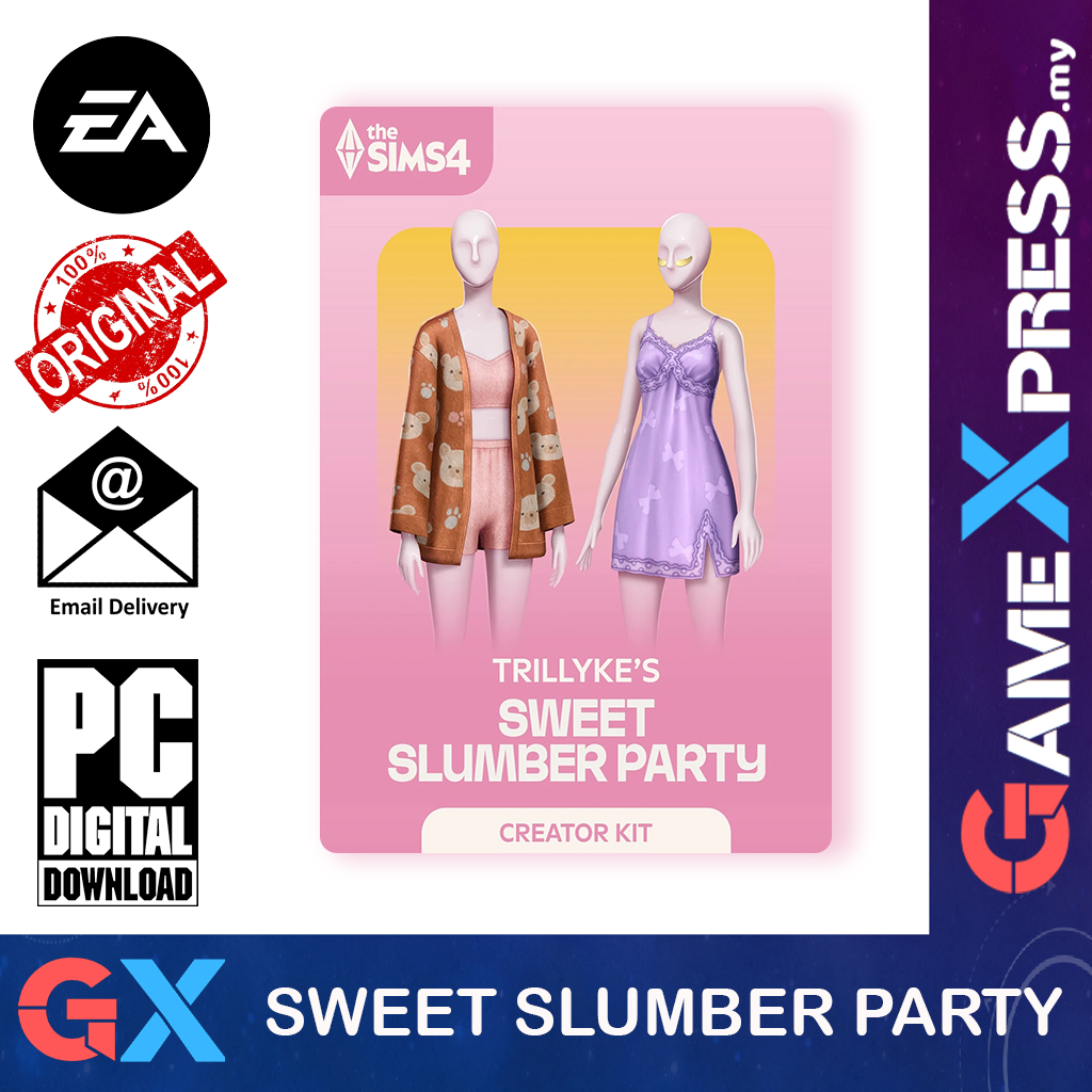 The Sims 4 Sweet Slumber Party Kit PC / Mac EA Platform - TS4 | Shopee ...