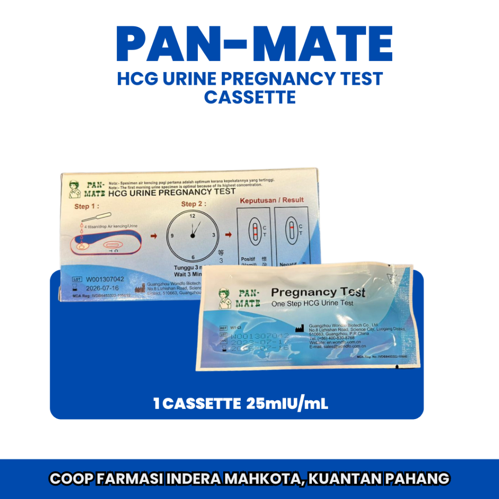PAN-MATE ONE STEP HCG URINE PREGNANCY TEST | Shopee Malaysia