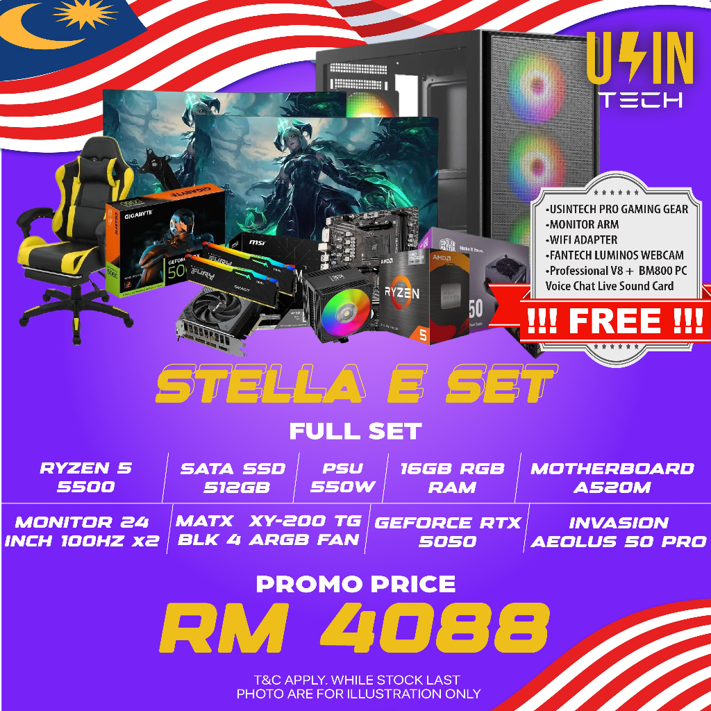 PC STREAMING STARTER PACK 🔥🔥🔥 | Shopee Malaysia