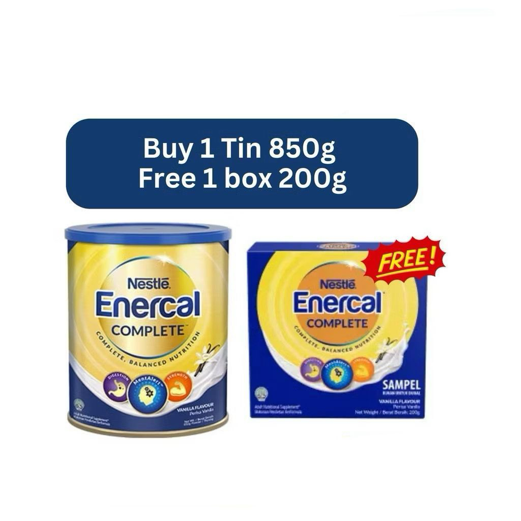 Enercal Complete Vanilla 850g + Sample 200g | Shopee Malaysia