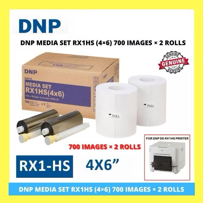Original DNP Media Set RX1HS (4×6) 700 Images × 2 Rolls (Stock ...