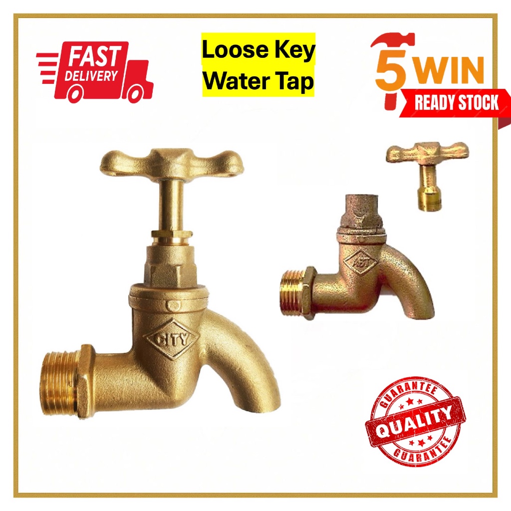 1/2” Loose Key Bib Water Pipe Tap 🔥 Ready Stocks 🔥 (ABTOOLS / CITY ...