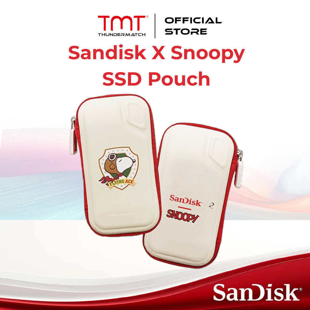 TMT SanDisk X Snoopy Limited Edition Pouch For External SSD | Shopee ...