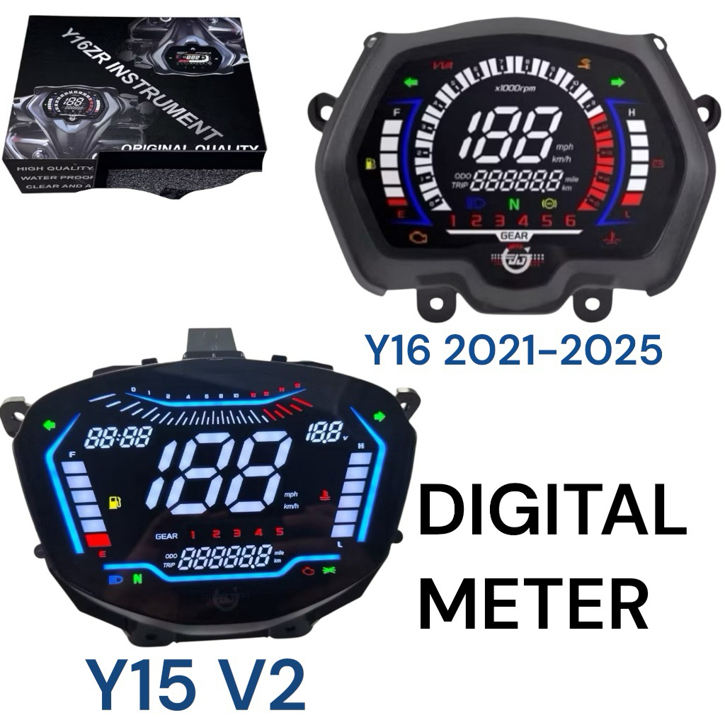 Y15 V2 Y15ZR v2 Y16 Digital meter ( For Original ECU ) | Shopee Malaysia