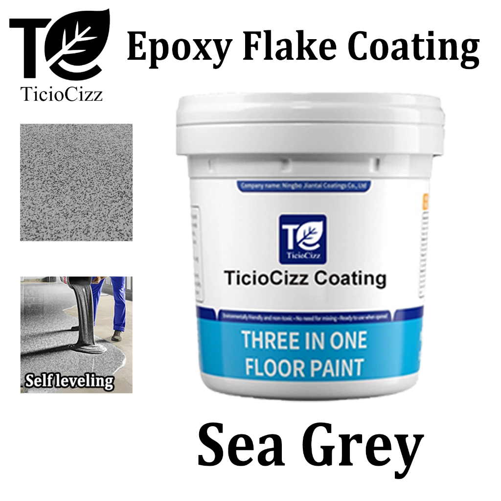 TicioCizz 5 in 1 epoxy flake coating epoxy floor coating tile coating Wear Resistant Anti Slip ...