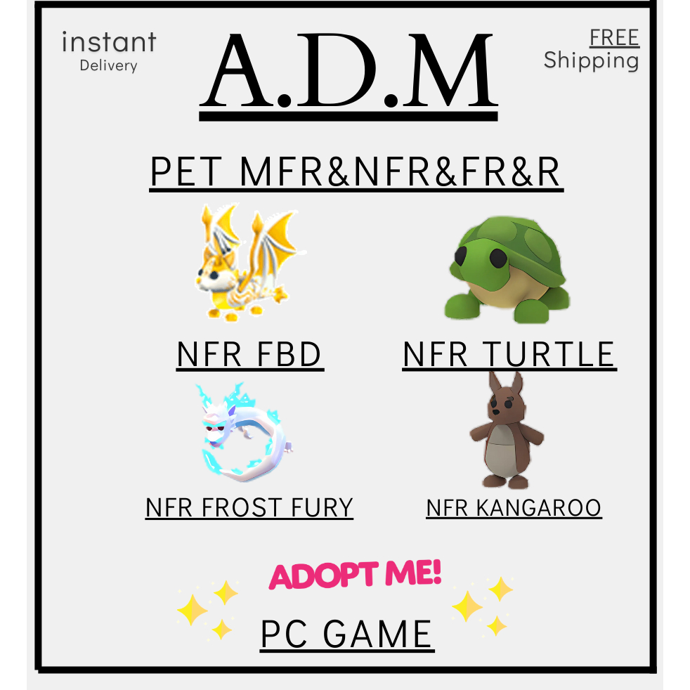 ADM(Adopt Me) Legendary & Ultra rare Pets(PC GAME) | Shopee Malaysia