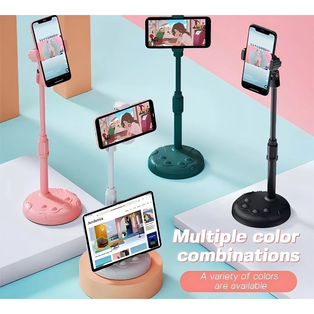 GOOJODOQ Adjustable 360° Rotating Desktop Phone Stand | Shopee Malaysia