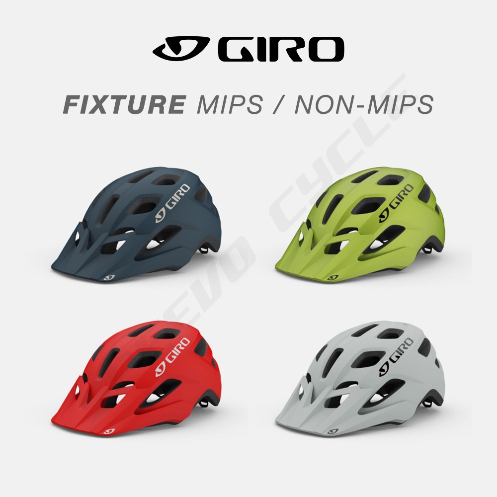 GIRO FIXTURE MIPS / NON-MIPS BICYCLE HELMET | Shopee Malaysia