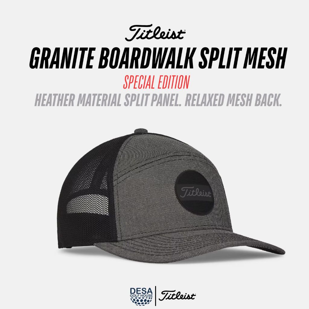 Titleist Granite Boardwalk Split Mesh Golf Cap | Shopee Malaysia