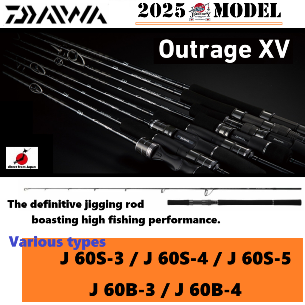 Daiwa 25’Outrage XV J Offshore jigging rod J Authentic/direct from ...