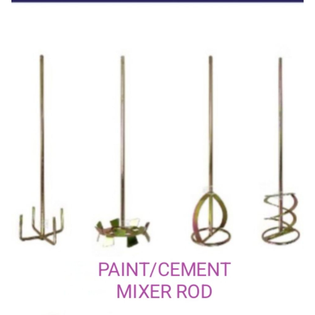 Heavy Duty- Paint/ Cement /Plaster Mixer Rod - SDS/HEX- Pembancuh ...