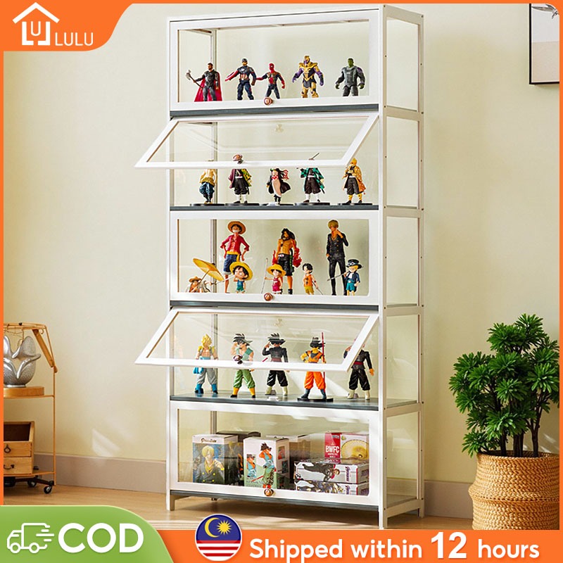 LULU Display Cabinet Transparent Glass Acrylic Cabinet 1-5Layers ...
