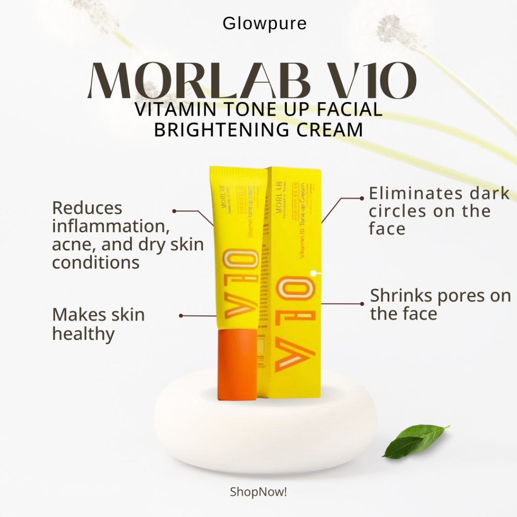 MORLAB - V10 Vitamin Tone Up Cream With Idebenone | Shopee Malaysia