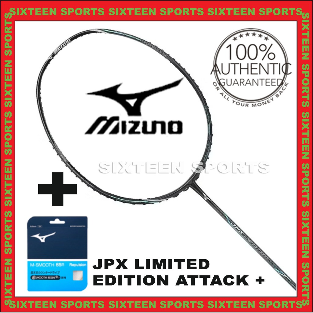 MIZUNO JPX Limited Edition | Attack+ | Speed+ | Badminton Racket (C/W ...
