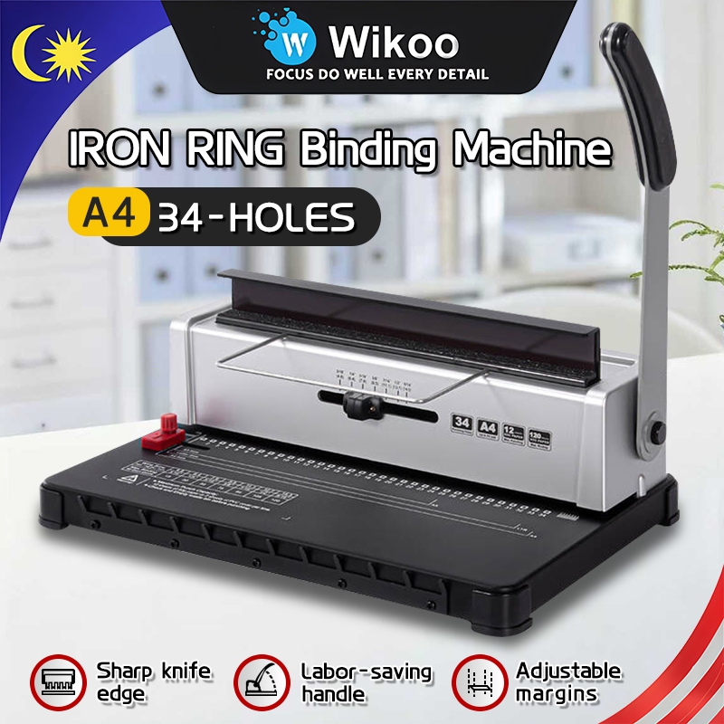 34 Hole Ring Binding Machine A4/A3 Size Binding Machine Office 21 ...