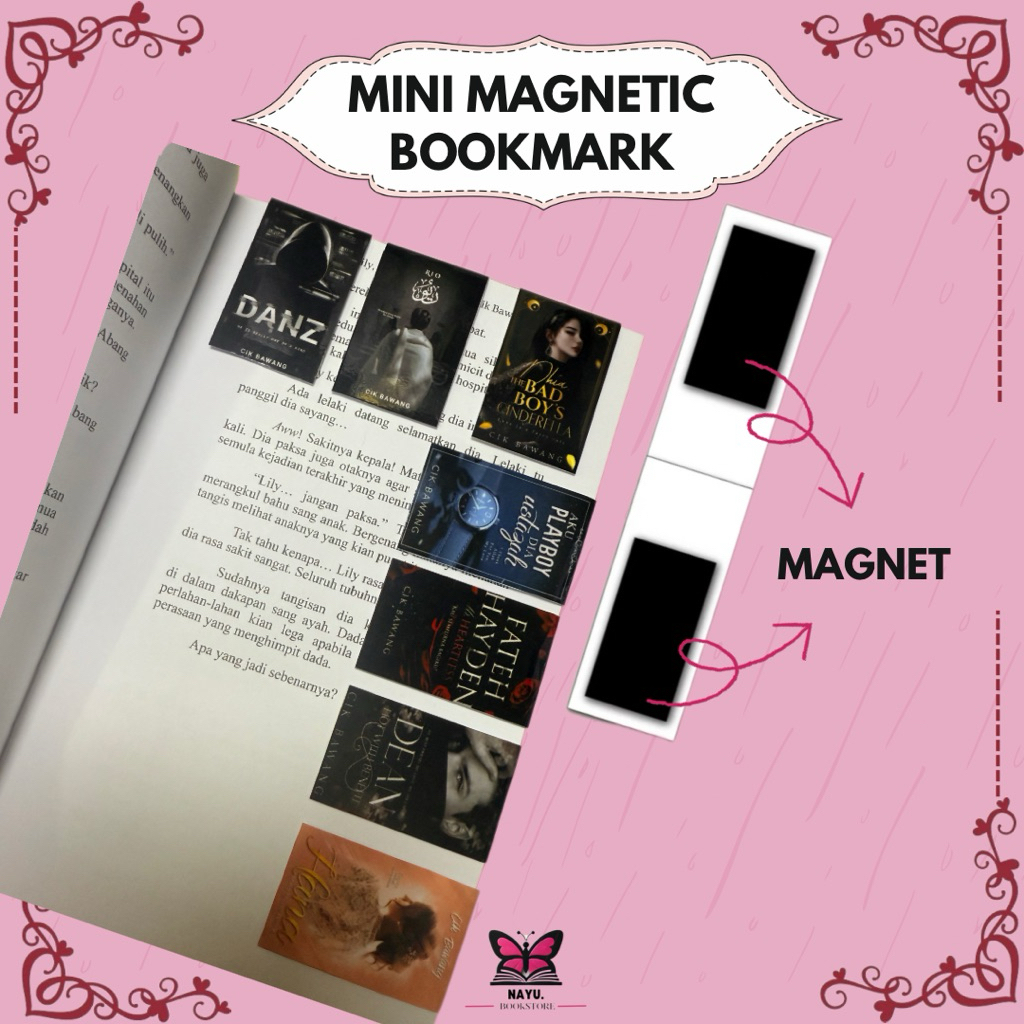 PREORDER MINI MAGNETIC BOOKMARK NOVEL | Shopee Malaysia