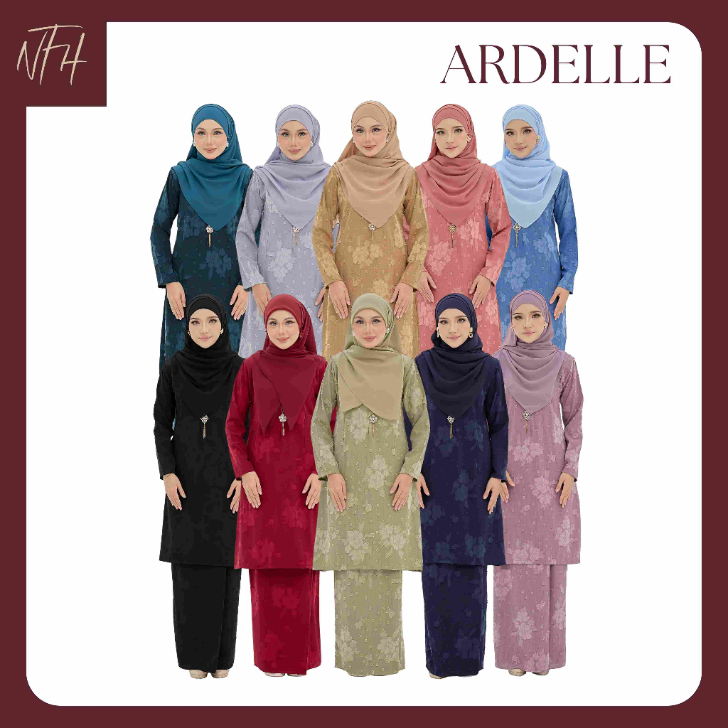 NFH Boutique - ARDELLE baju kurung moden cantik material Cotton ...