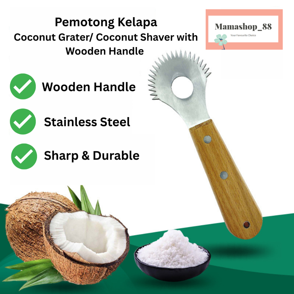Mamashop Parut Kelapa Kayu | Alat Parut Kelapa Tangan | Pemarut Kelapa ...