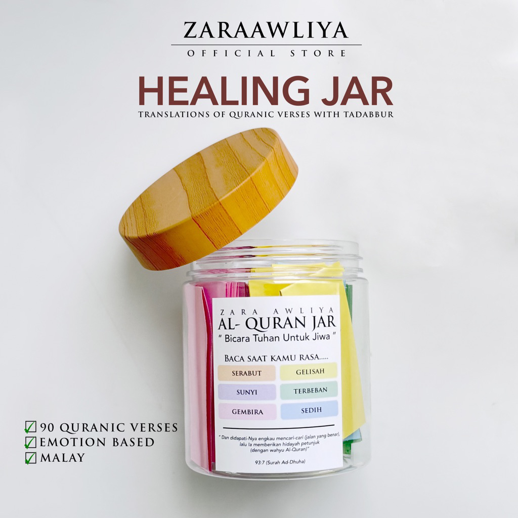 Zara Awliya- Healing Jar (90 Quotes Of Al-Quran) | Shopee Malaysia