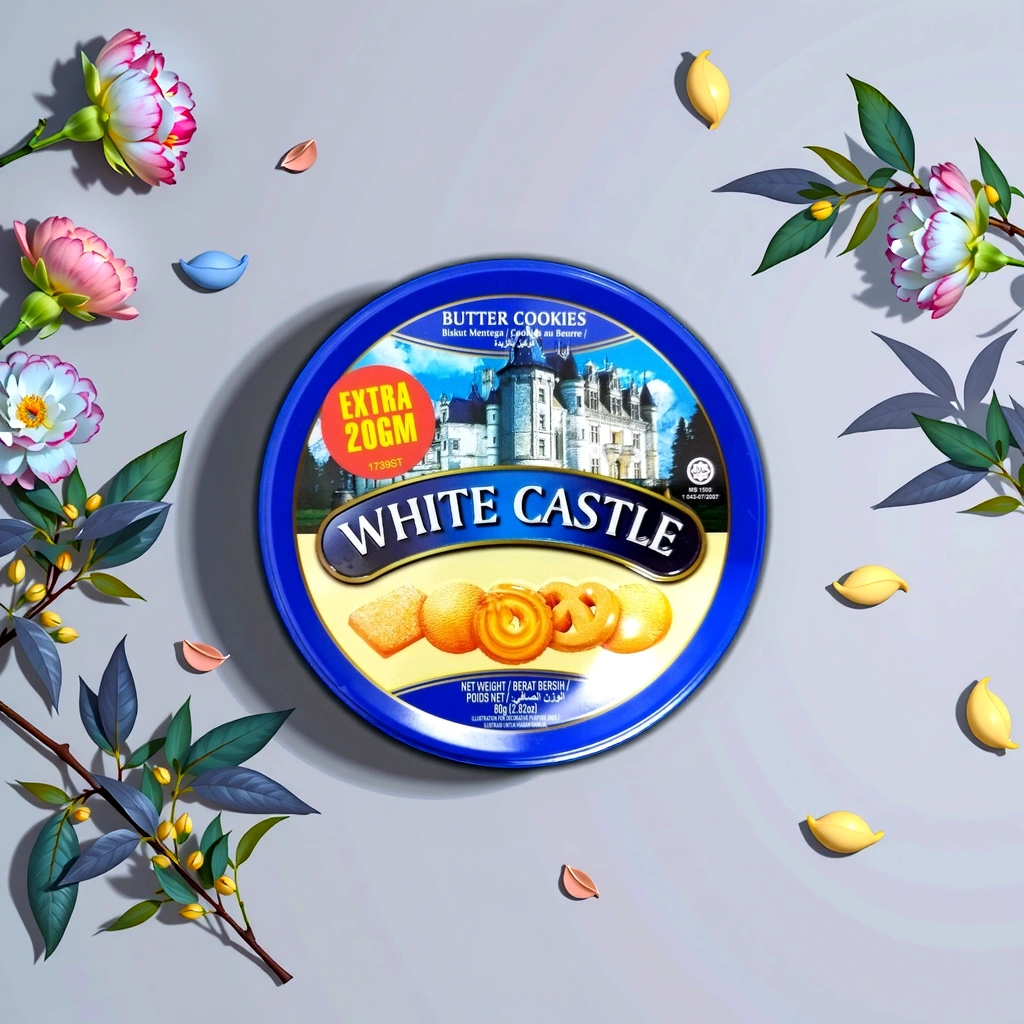 🍪 White Castle Butter Cookies 80g + Extra 20g Tin (Imported) | Shopee ...