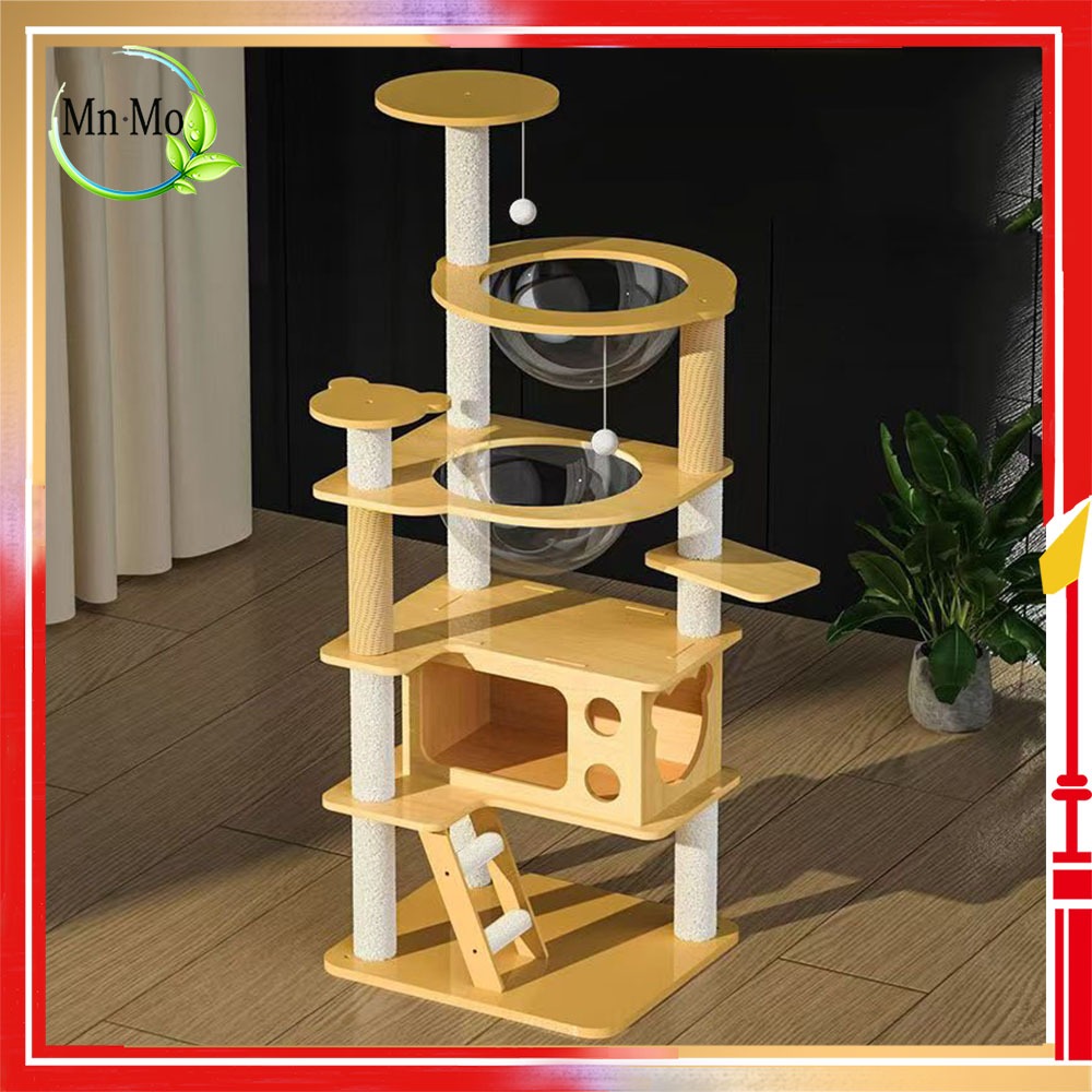 Cat Climbing Frame 2 Space Capsule Cat House Integrated Cat Tree Plush ...