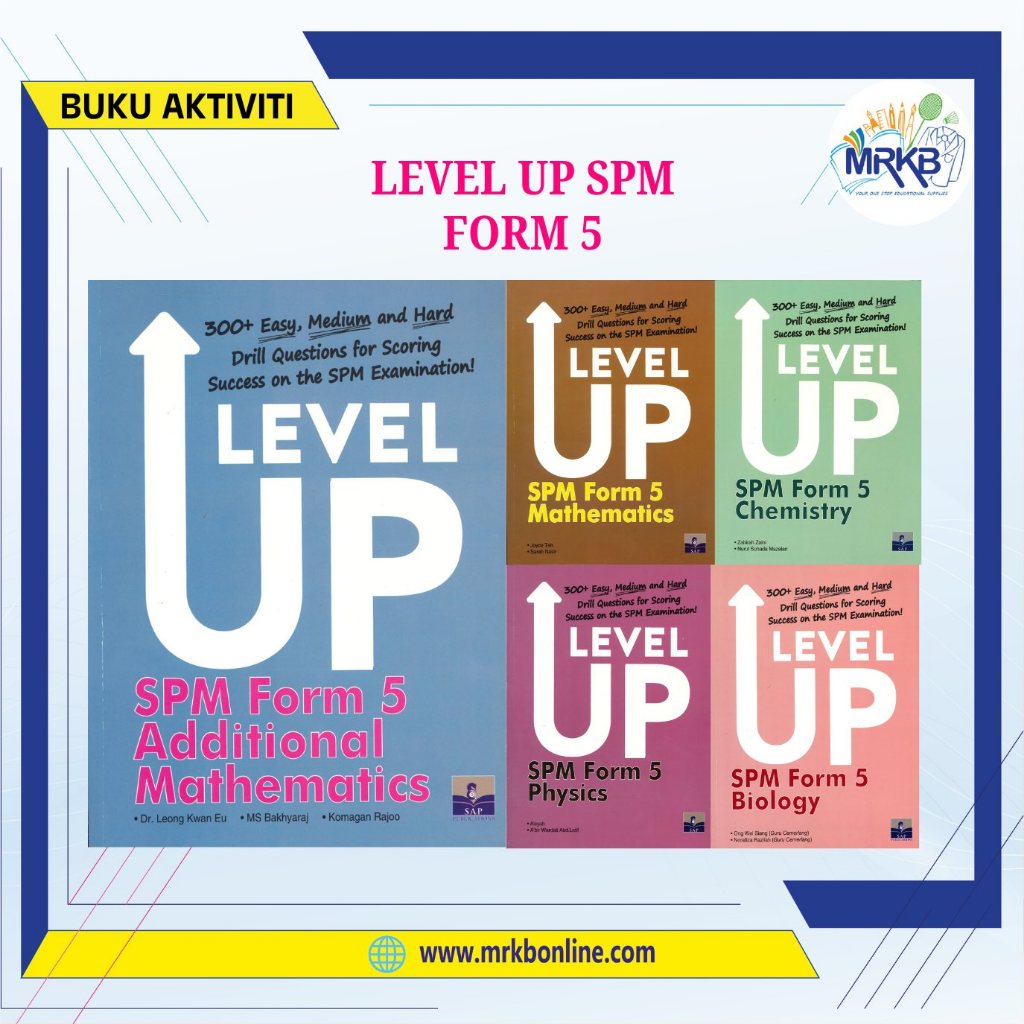 LEVEL UP SPM FORM 5 EASY, MEDIUM AND HARD DRILL QUESTIONS | Shopee Malaysia