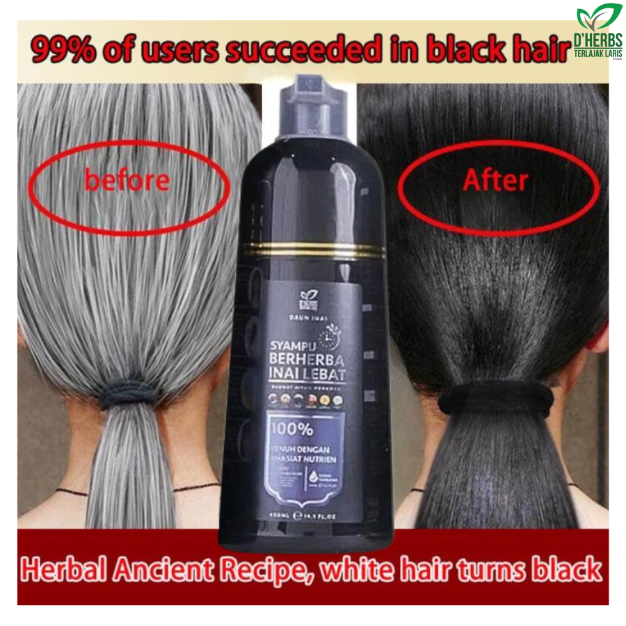 Dherbs Syampu Uban Inai Rambut Halal Sah Solat, Formula Herba Asli ...