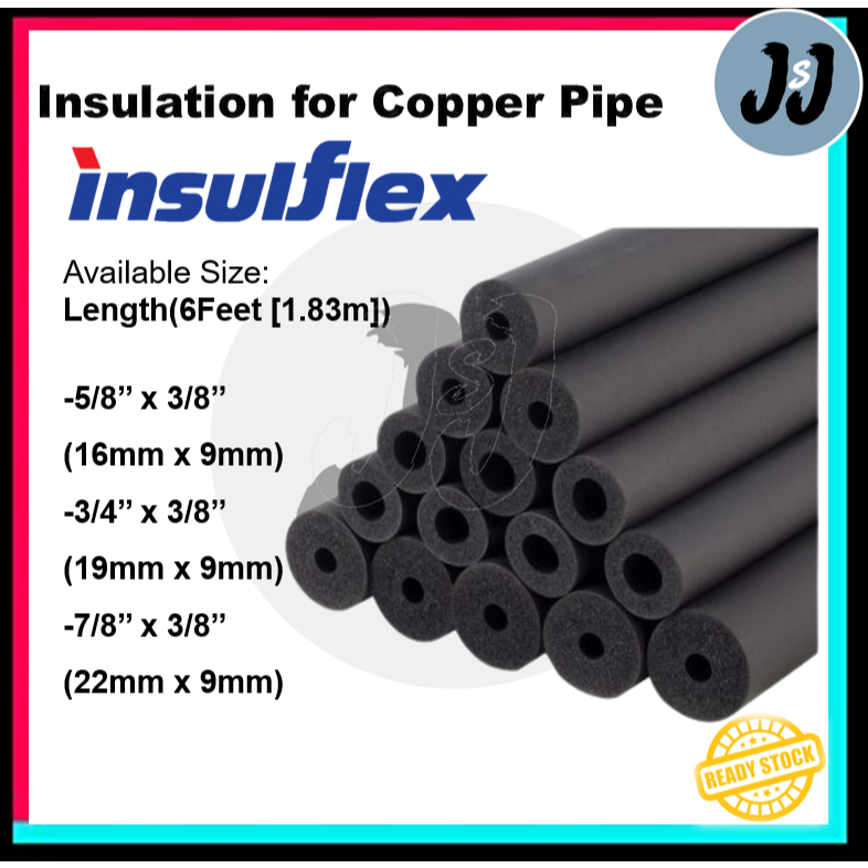 [Ready Stock] Insuflex Pipe Insulation For AirCond Pipe Copper ...