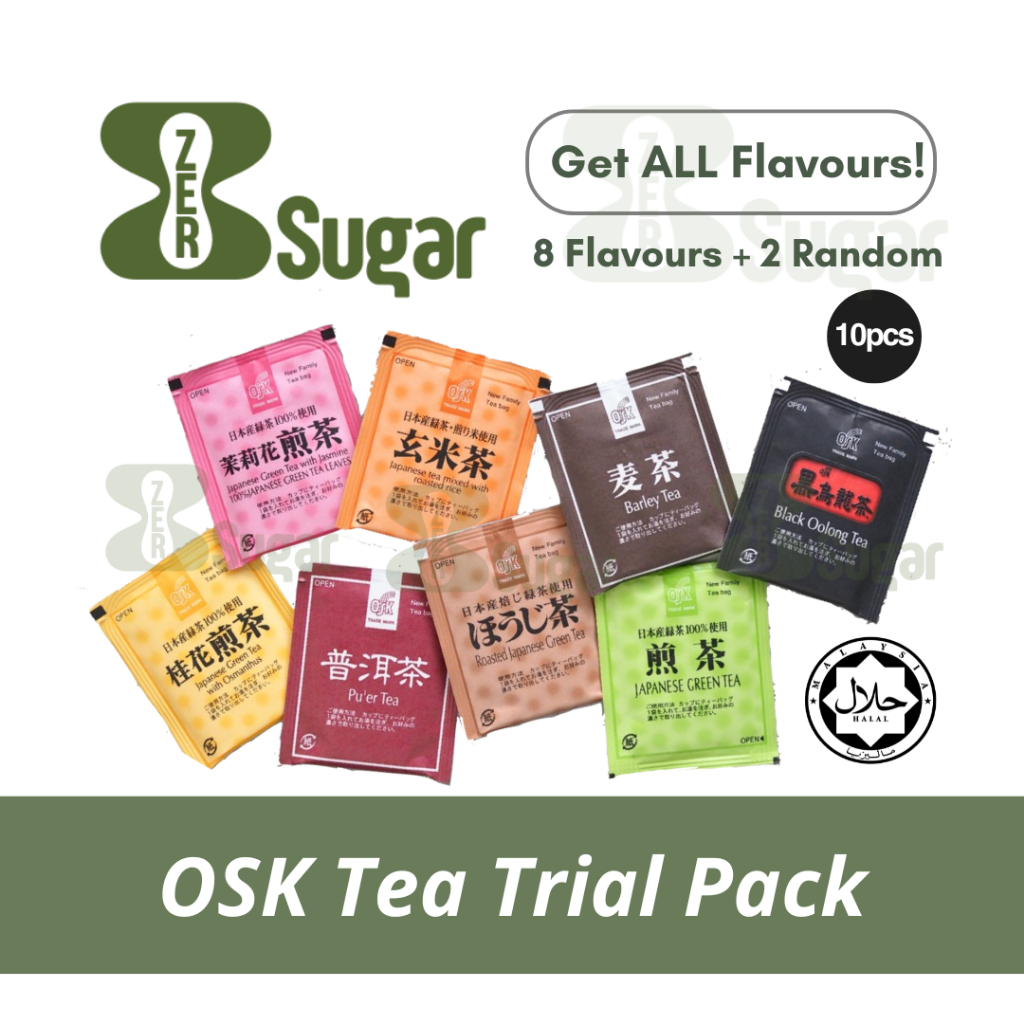 [TRIAL PACK] OSK Japanese Green Tea (Loose Sachet Tester)- ZERO Calorie ...
