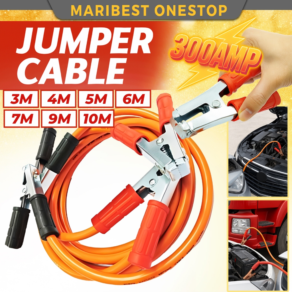 300AMP 3 Meter - 10 Meter Orange Heavy Duty Welding Cable Battery ...