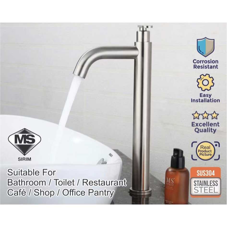Stainless Steel Pillar Basin Tap Toilet Kepala Pipe Tandas (SS-2016-H ...