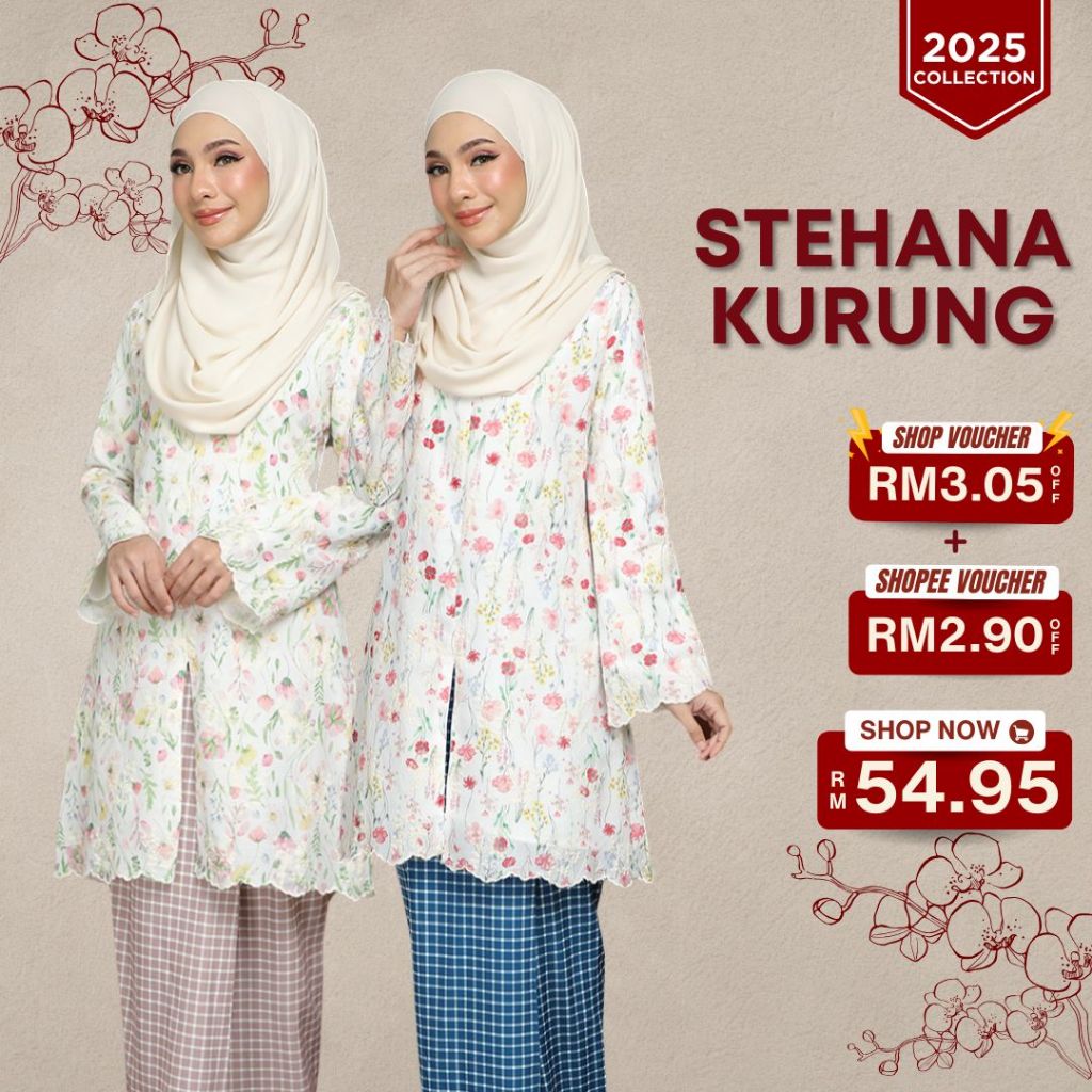 ZOE ARISAH Stehana Kurung Raya 2026 NEW Kebarung Moden Kedah Full Lace ...