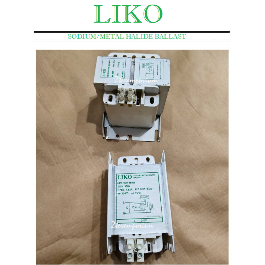 💡CLEAR STOCK💡 150Watt LIKO Sodium/Metal Halide Ballast/250Watt LIKO ...