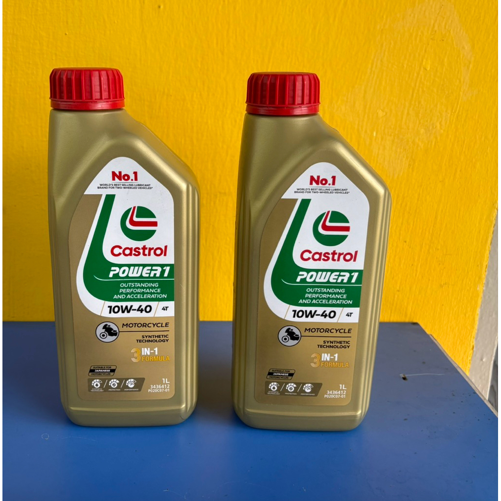 CASTROL POWER 1 1.2L 10W40 4T 10W40 SYNTHETIC TECHNOLOGY FOR MOTORCYCLE ...