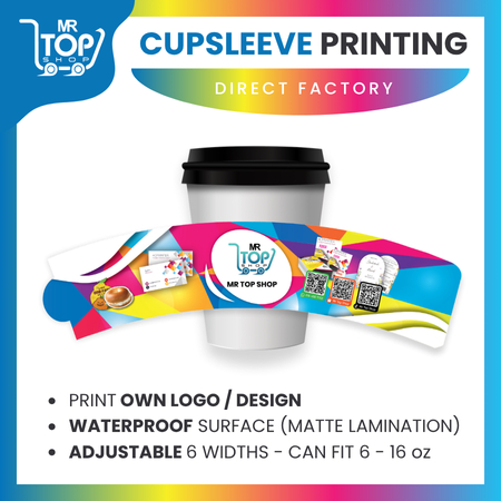 Custom Coffee Cup Sleeve | Print Own Design / Logo💯 Pelapik Cawan Kopi💯 ...